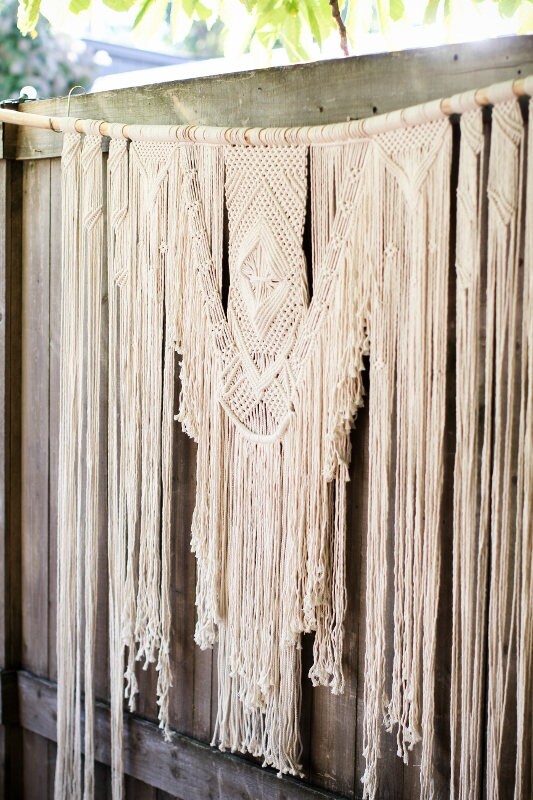 Macrame Backdrop - RENTAL, Events, Tapestry, Wedding Backdrop, Macrame Wedding, Boho, Bohemian ...