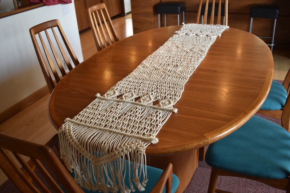 Macrame Table Runner, Modern Macrame, Wedding, Decor, Display, Room ...
