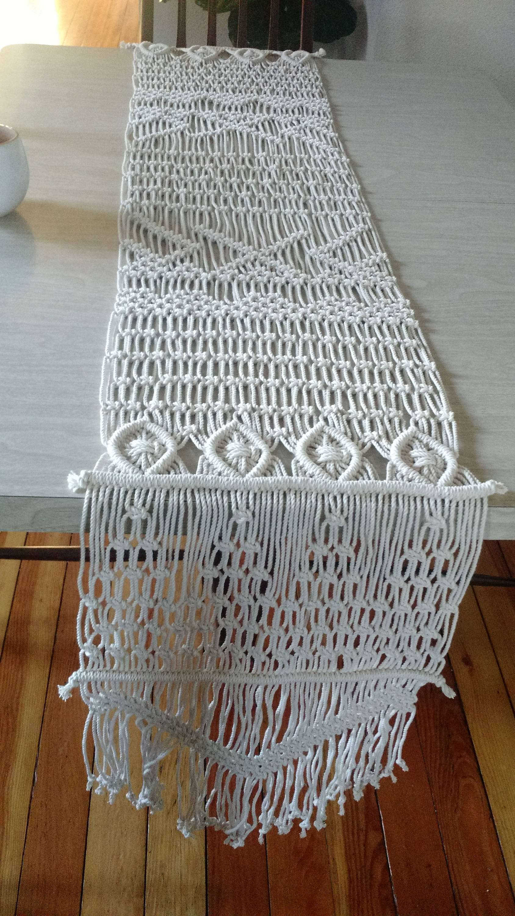 Macrame Table Runner Modern Macrame Wedding Decor Display - Etsy
