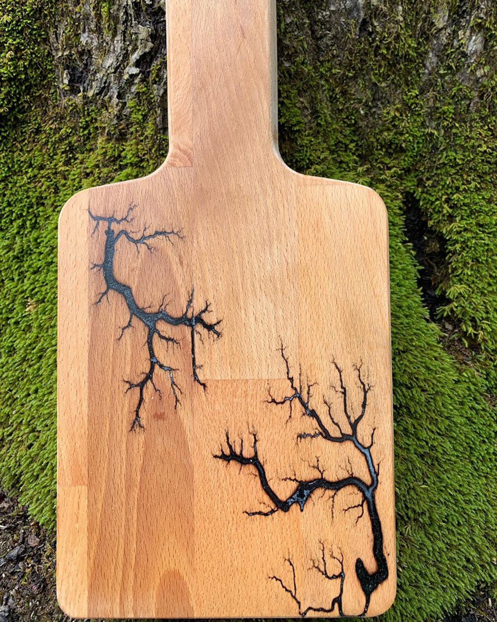 Wood Burn With Resin Inlay Wood Burn Resin Wall Decor - Etsy