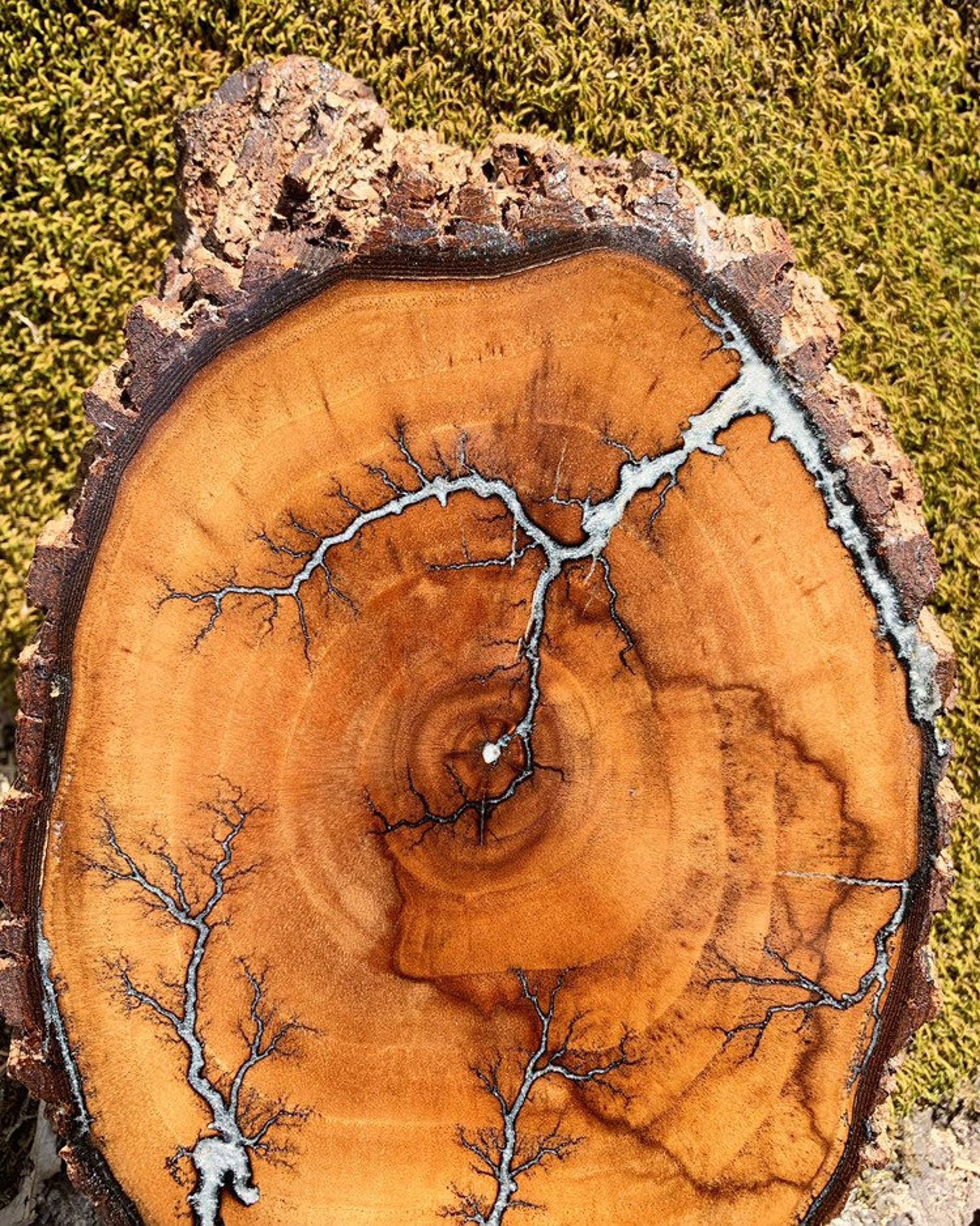 Wood Burn With Resin Inlay Wood Burn Resin Wall Decor - Etsy