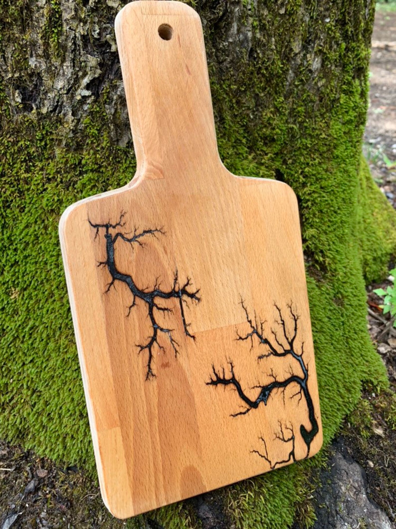 Wood Burn With Resin Inlay Wood Burn Resin Wall Decor - Etsy