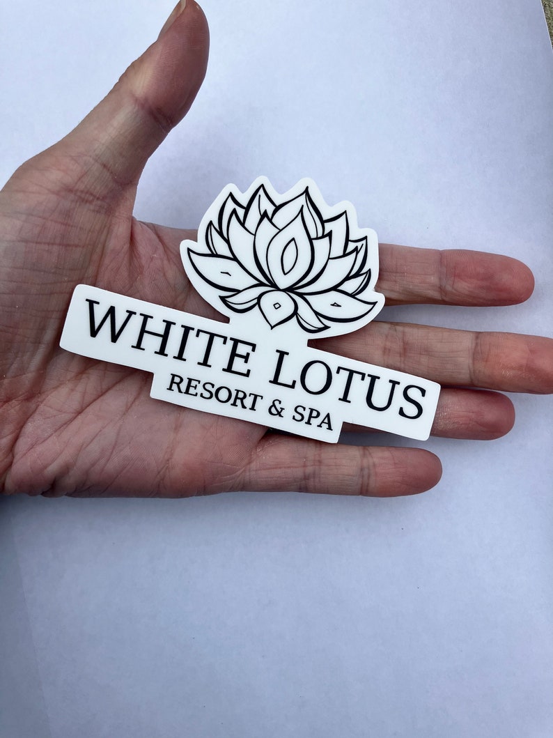 New White Lotus Merchandise, White Lotus Stickers, Vinyl Stickers ...