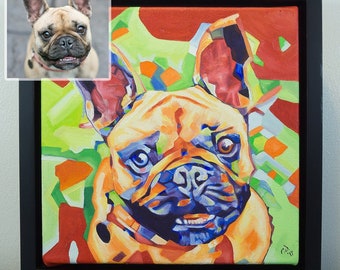 16in X 20in X 1.5in Custom POP ART Pet Portrait Painting From Photo ...