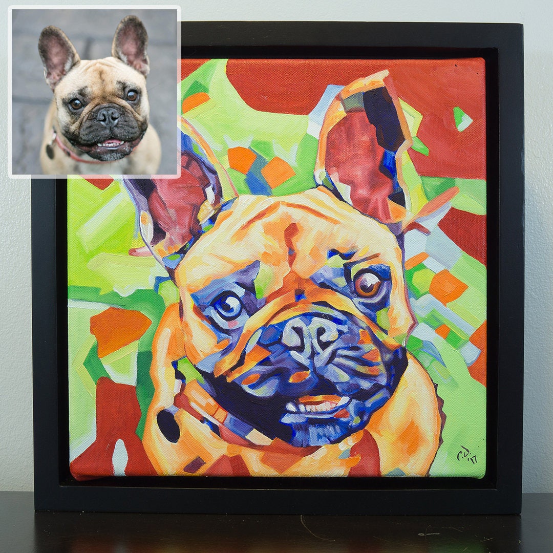 16in X 20in X 1.5in Custom POP ART Pet Portrait Painting From Photo ...