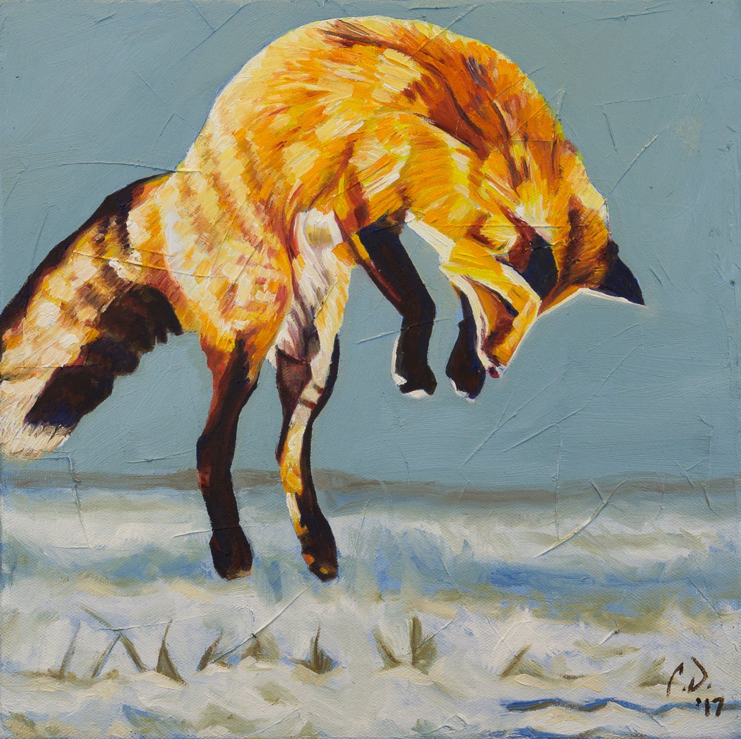 Fox Pounce 2 Prints Museum Quality Fine Art Giclée Prints - Etsy