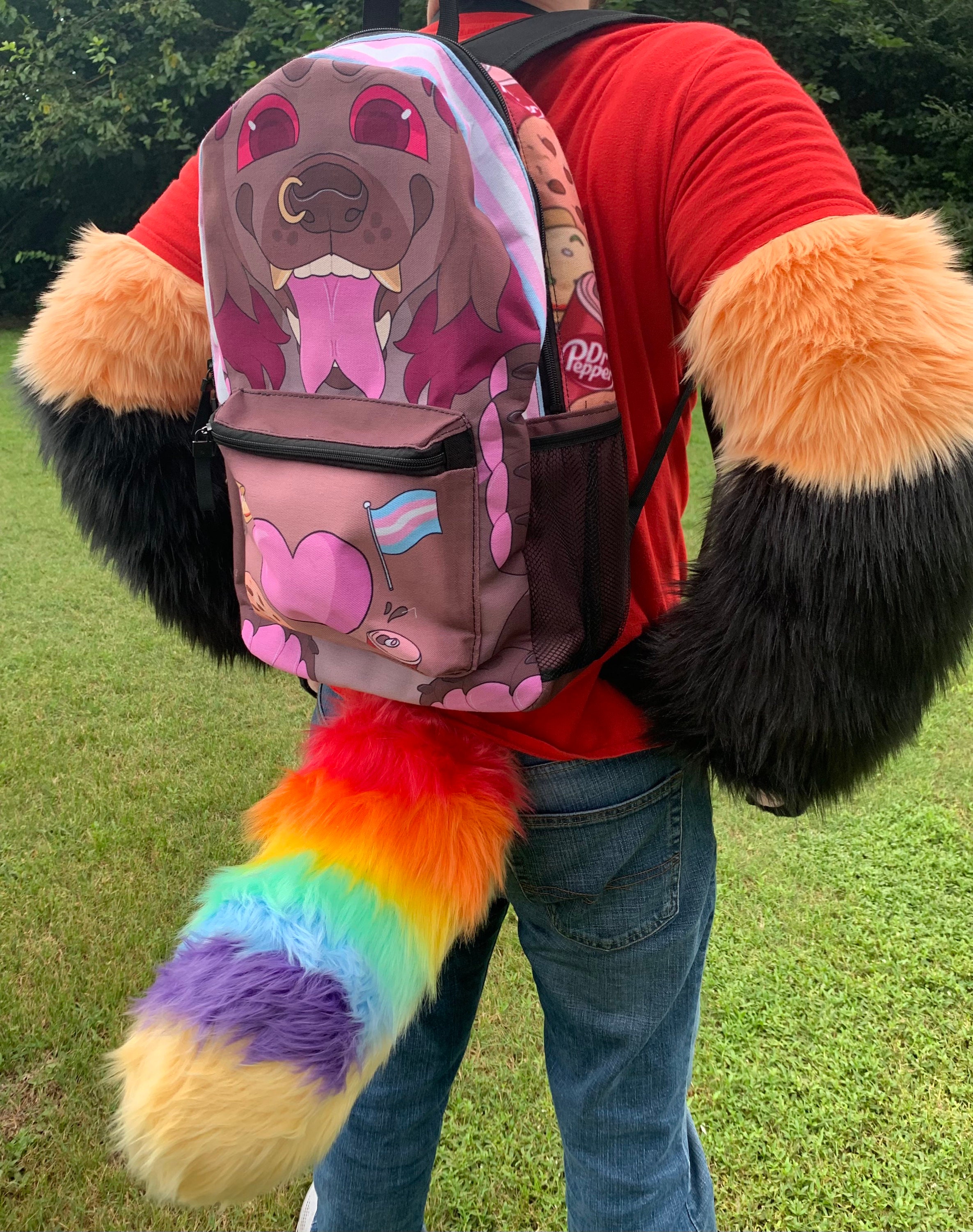 Custom Backpack Furry Fursona | Etsy