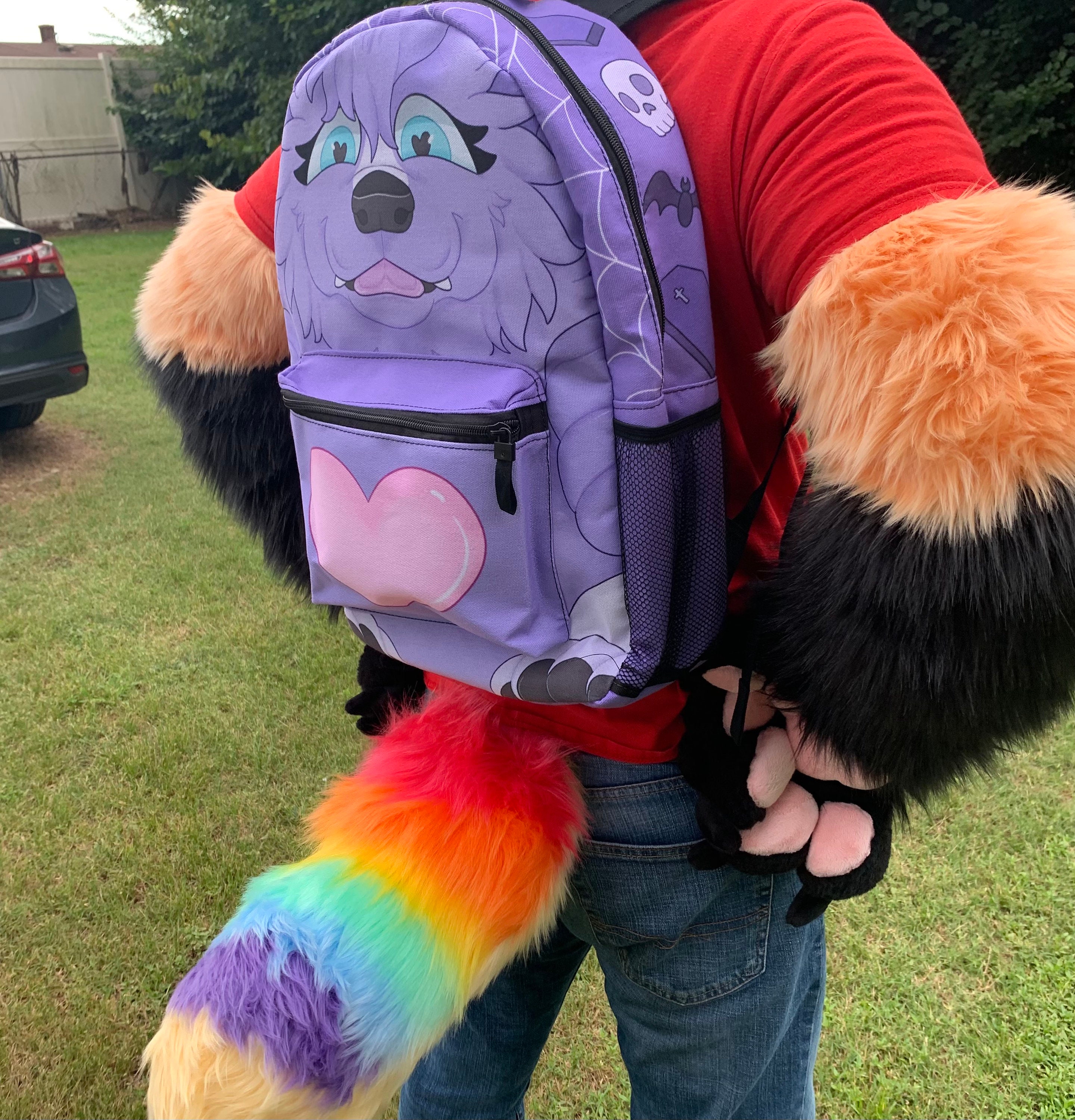 Custom Backpack Furry Fursona | Etsy