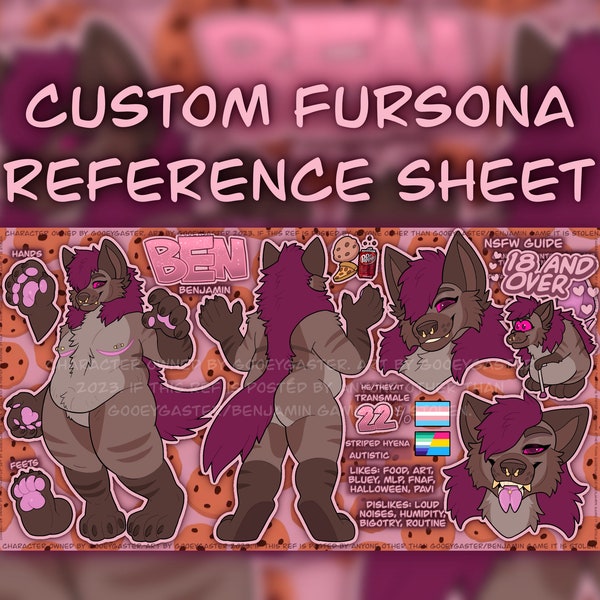 Custom Reference Sheet Furry - Etsy