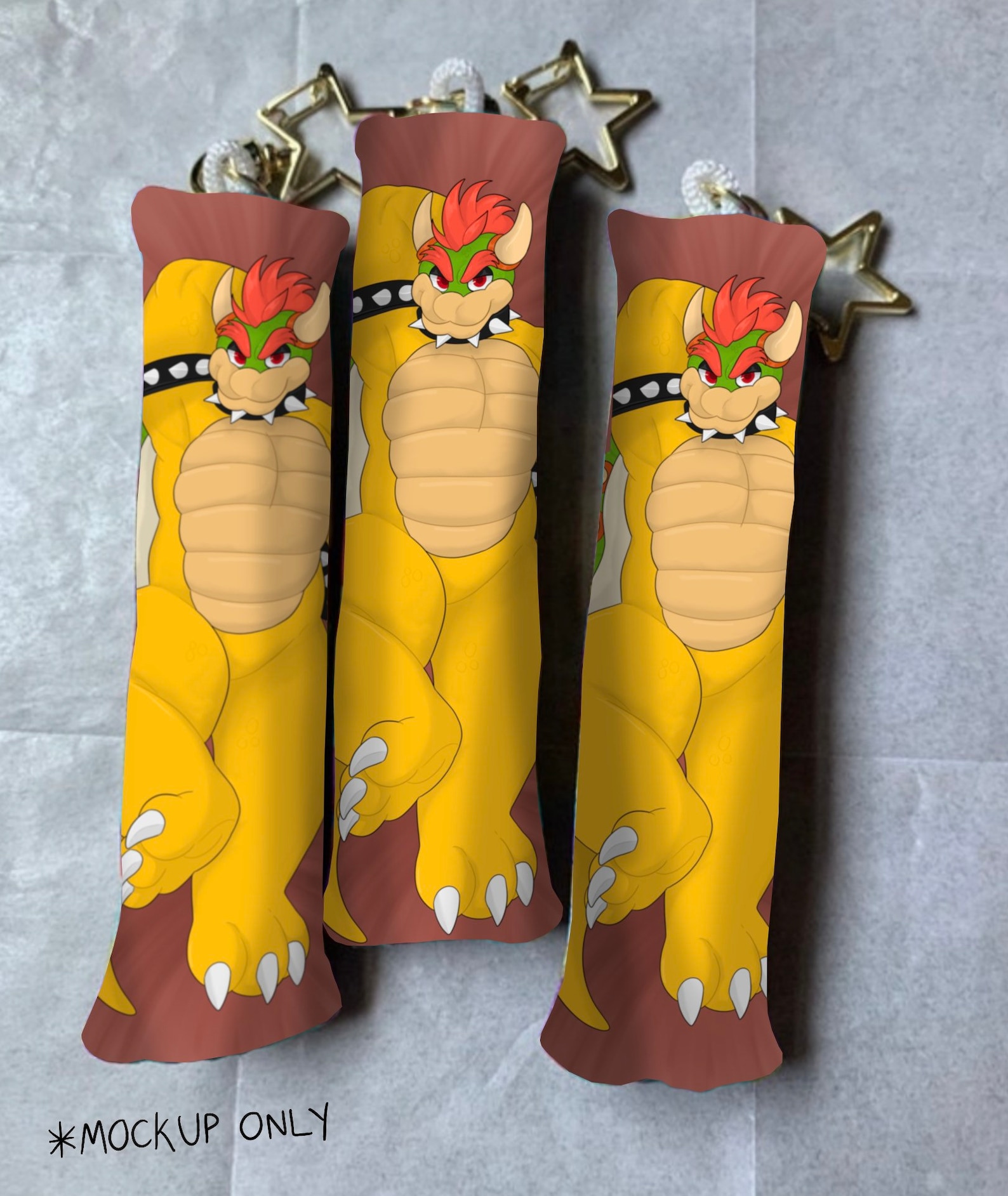 Bowser Mini Dakimakura Keychain Pillow - Etsy