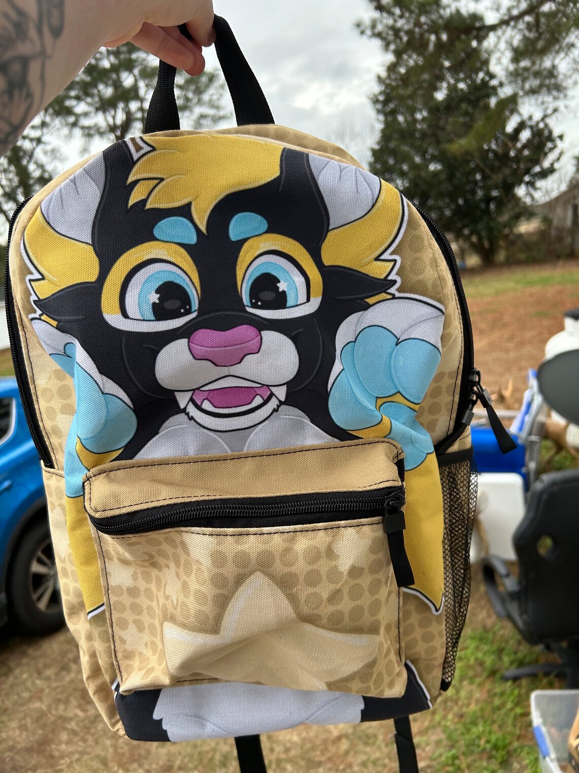 Custom Backpack Furry Fursona - Etsy