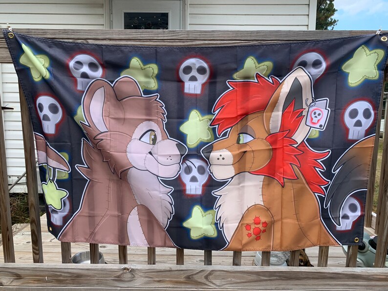 CUSTOM Fursona Flag Tapestry Pride Country PRINTED Multiple - Etsy