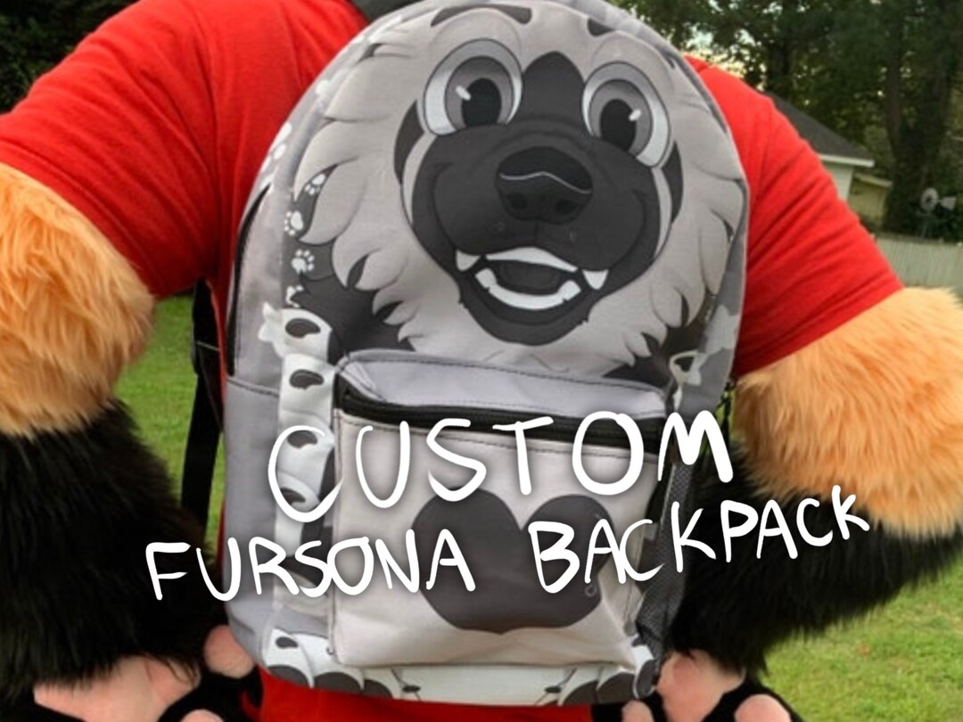 Custom Backpack Furry Fursona - Etsy