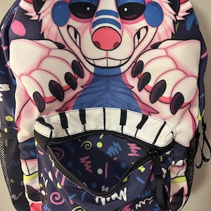 Custom Backpack Furry Fursona - Etsy