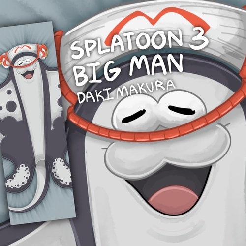 Big Man Plush Pillow Splatoon 3 Unofficial Deep Cut Merch - Etsy UK