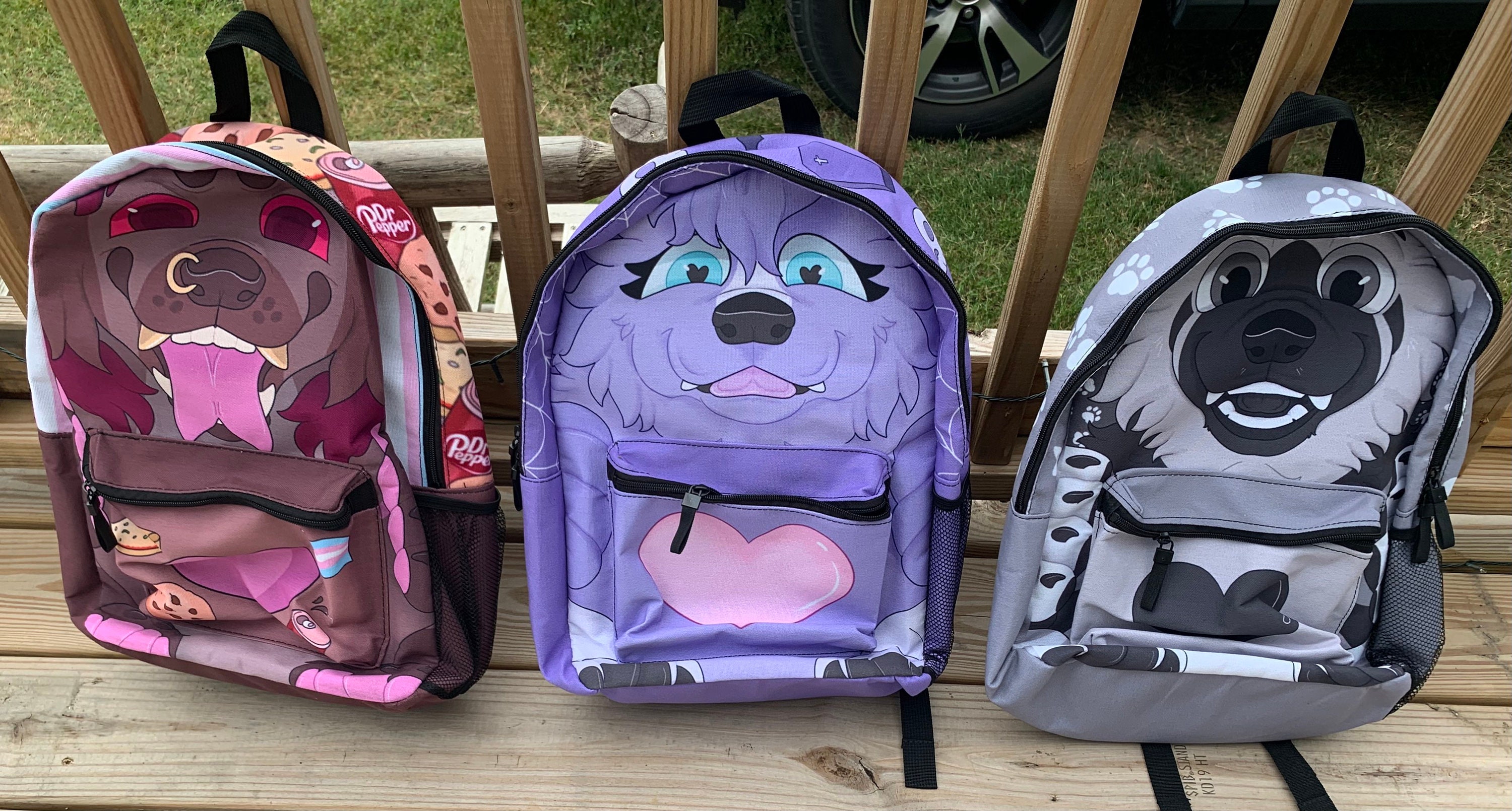 Custom Backpack Furry Fursona | Etsy