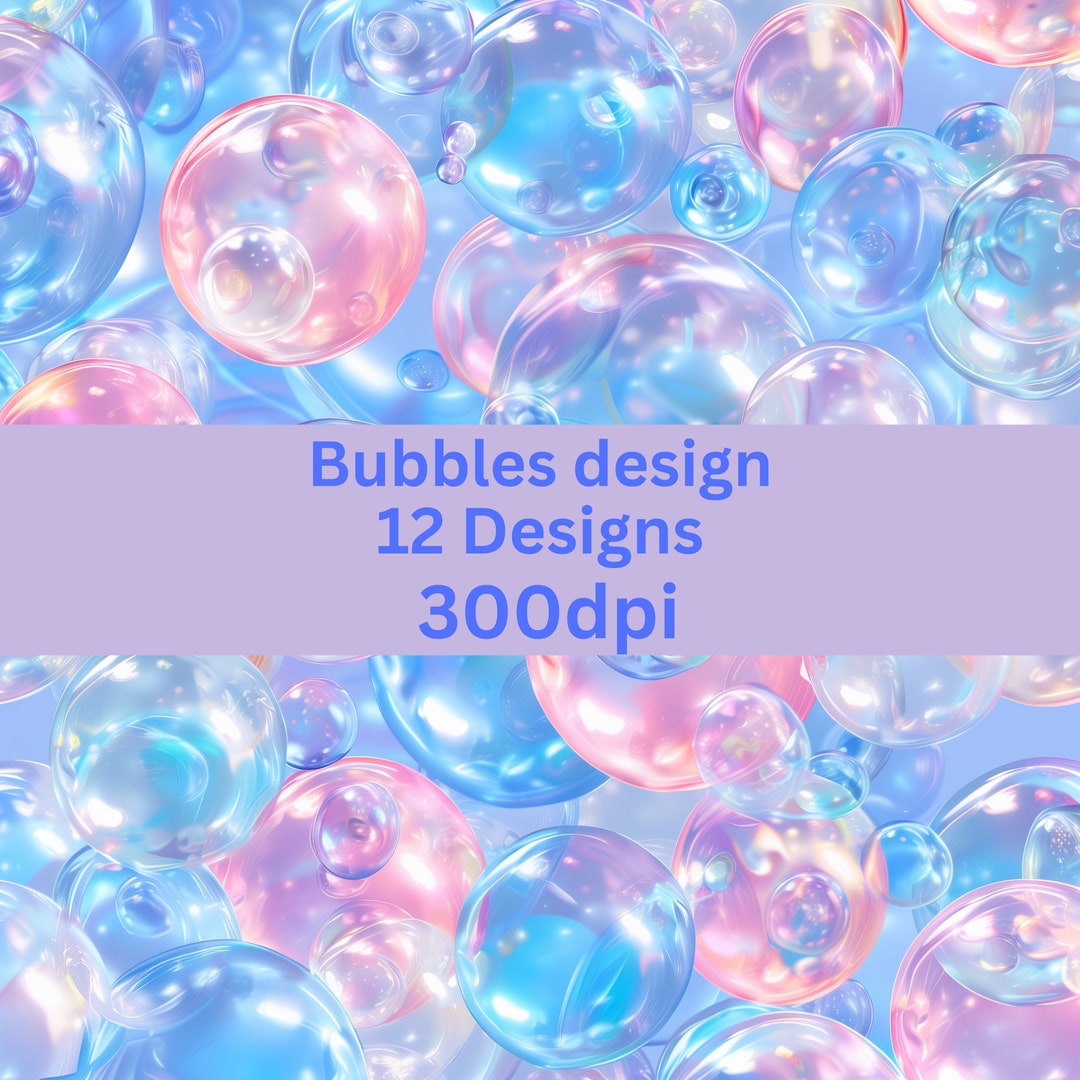 Digital Paper Bubbles 12 Designs Wrapping Paper Giftwrap Scrapbooking ...