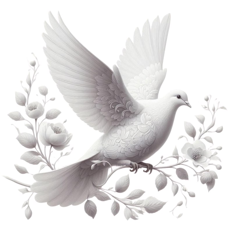Clipart Doves 10 Graceful Dove Images Realistic & Inspirational Sketch ...