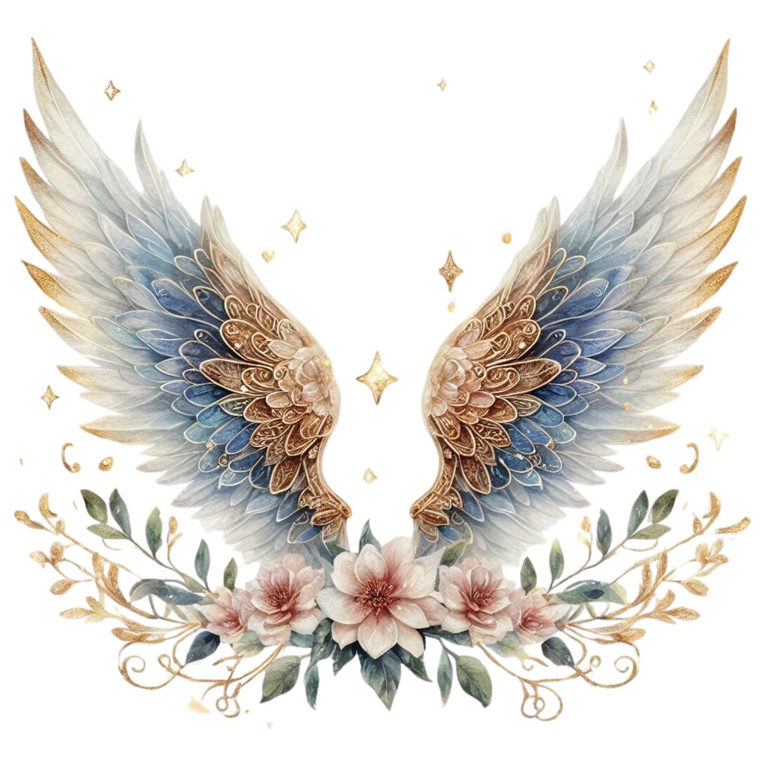 Ethereal Angel Wings Divine Symbol of Hope and Protection Png ...