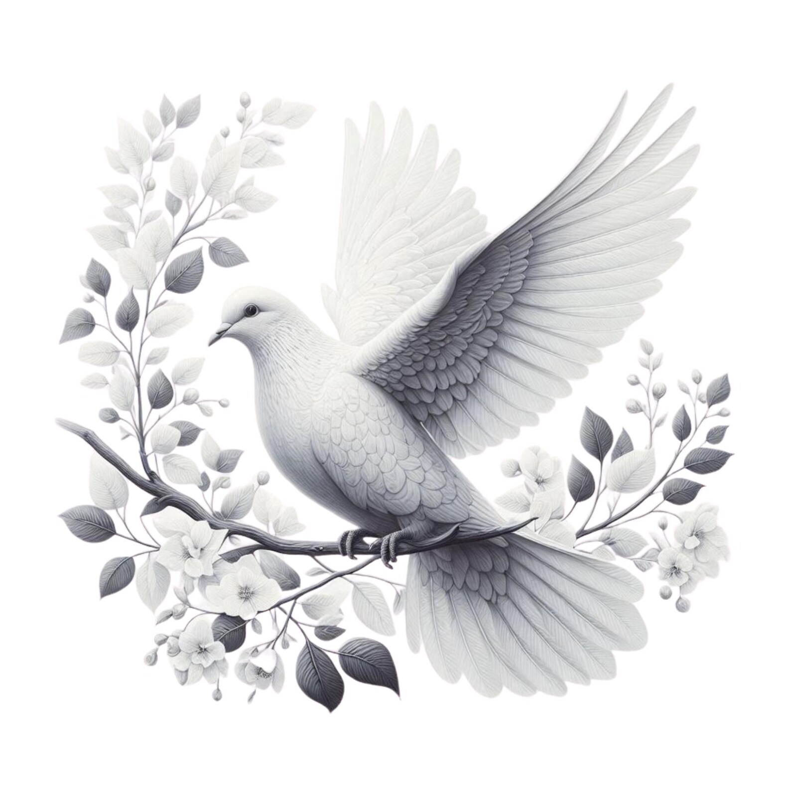Clipart Doves 10 Graceful Dove Images Realistic & Inspirational Sketch ...