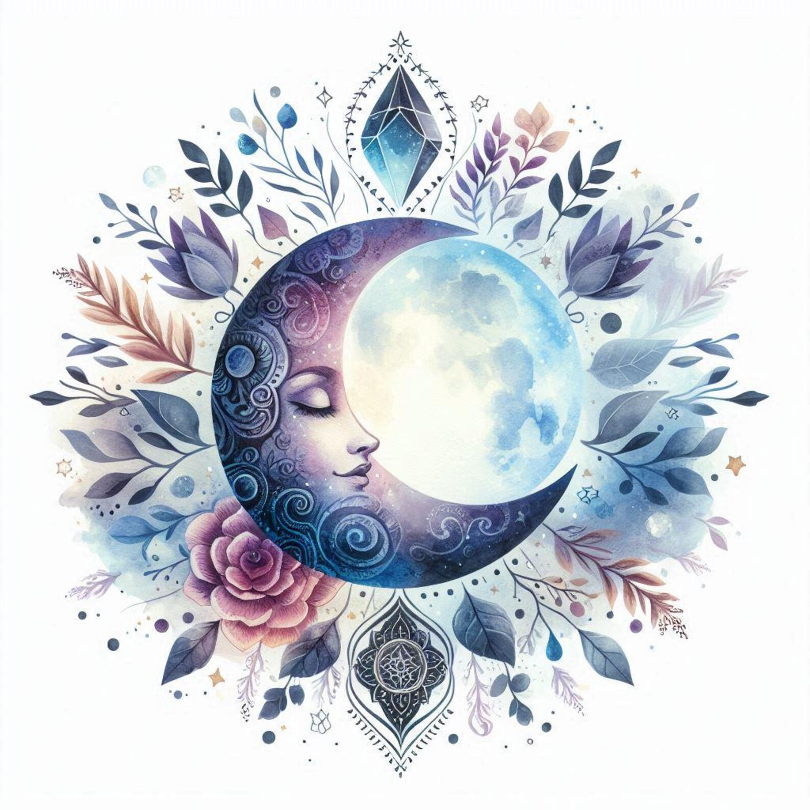 Clipart Png 10 Mystical Moon Clipart – Celestial & Spiritual Digital ...