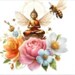 Buddha Clipart With Flowers and Bees – Serene & Spiritual Art Png ...