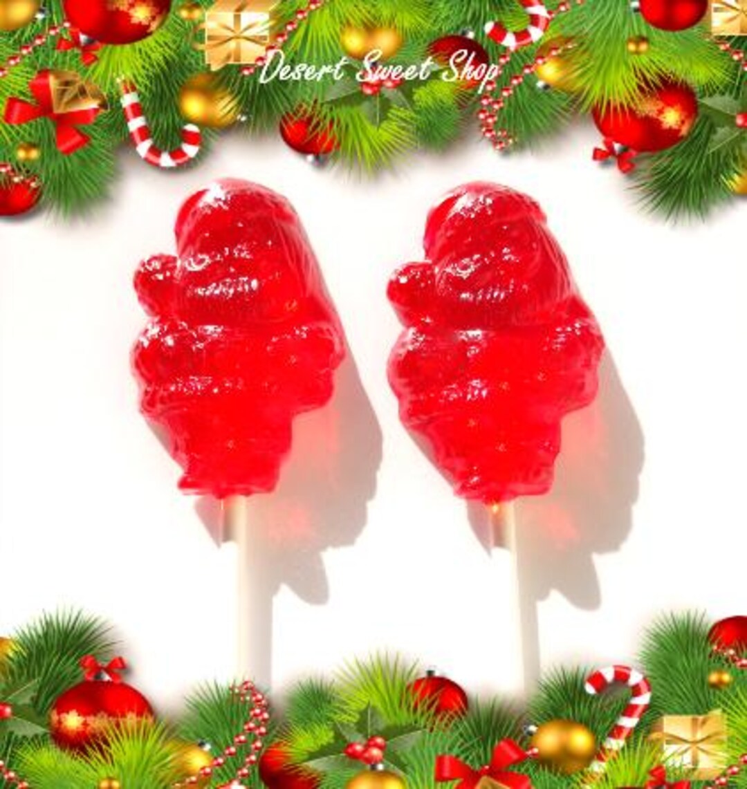 SANTA CLAUS LOLLIPOPS, Santa Claus Party Favors, Christmas Party Favors ...