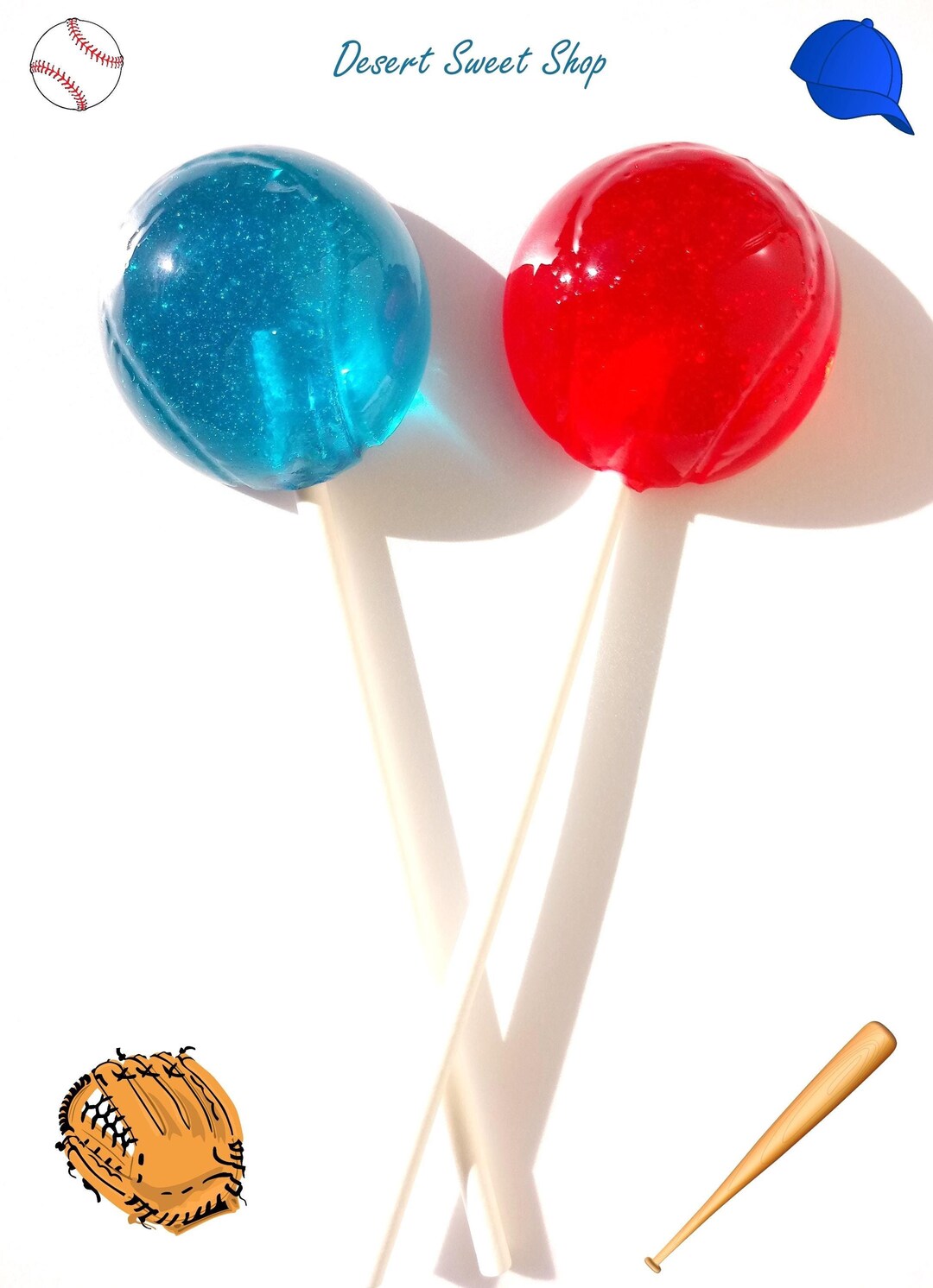 Baseball Lollipops, Sports Party Favors, Cake Toppers - Etsy