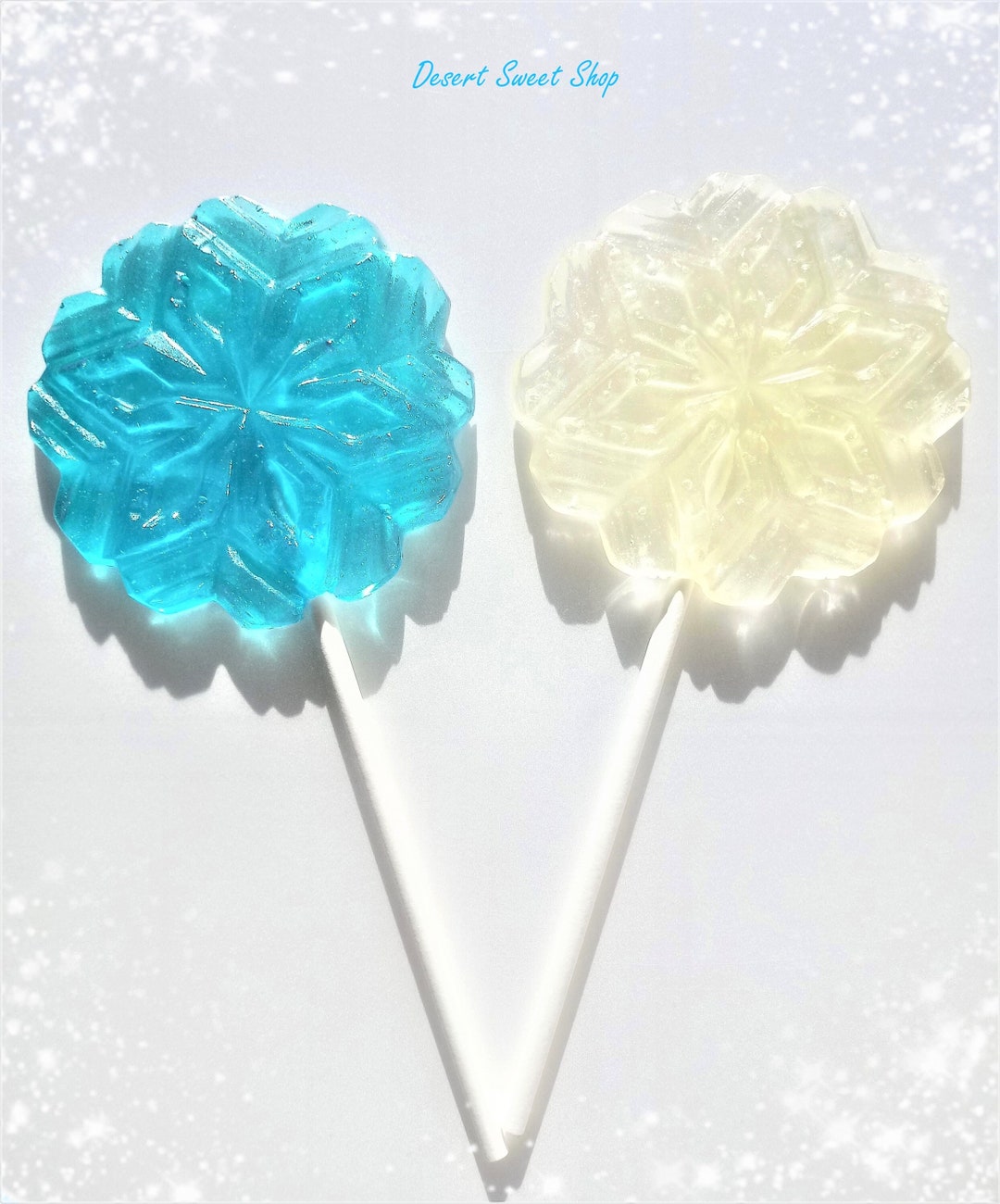 XLARGE SNOWFLAKE LOLLIPOPS, Snowflake Party Favors, Frozen Inspired ...