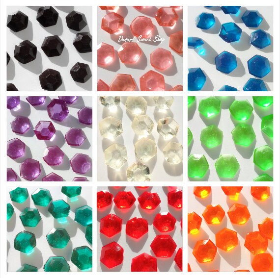 EDIBLE SUGAR DIAMONDS, Edible Diamond Cake Decorations, Hard Candy ...
