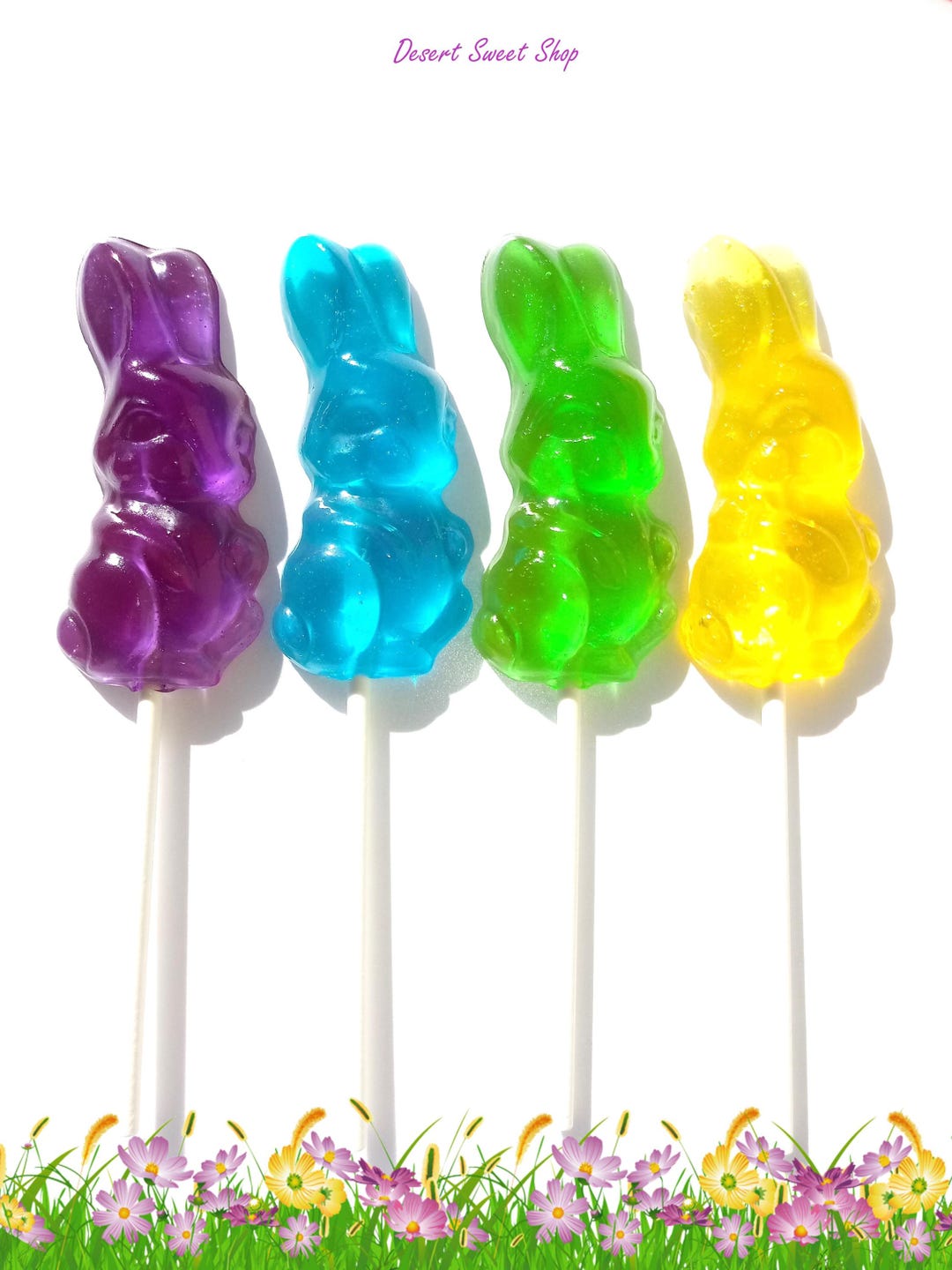 Bunny Rabbit Lollipops, Party Favors, Cake Toppers (12-count) - Etsy