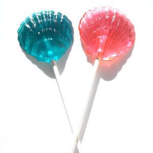 CLAMSHELL LOLLIPOPS, Clamshell Party Favors, Clam Shell, Mermaid ...