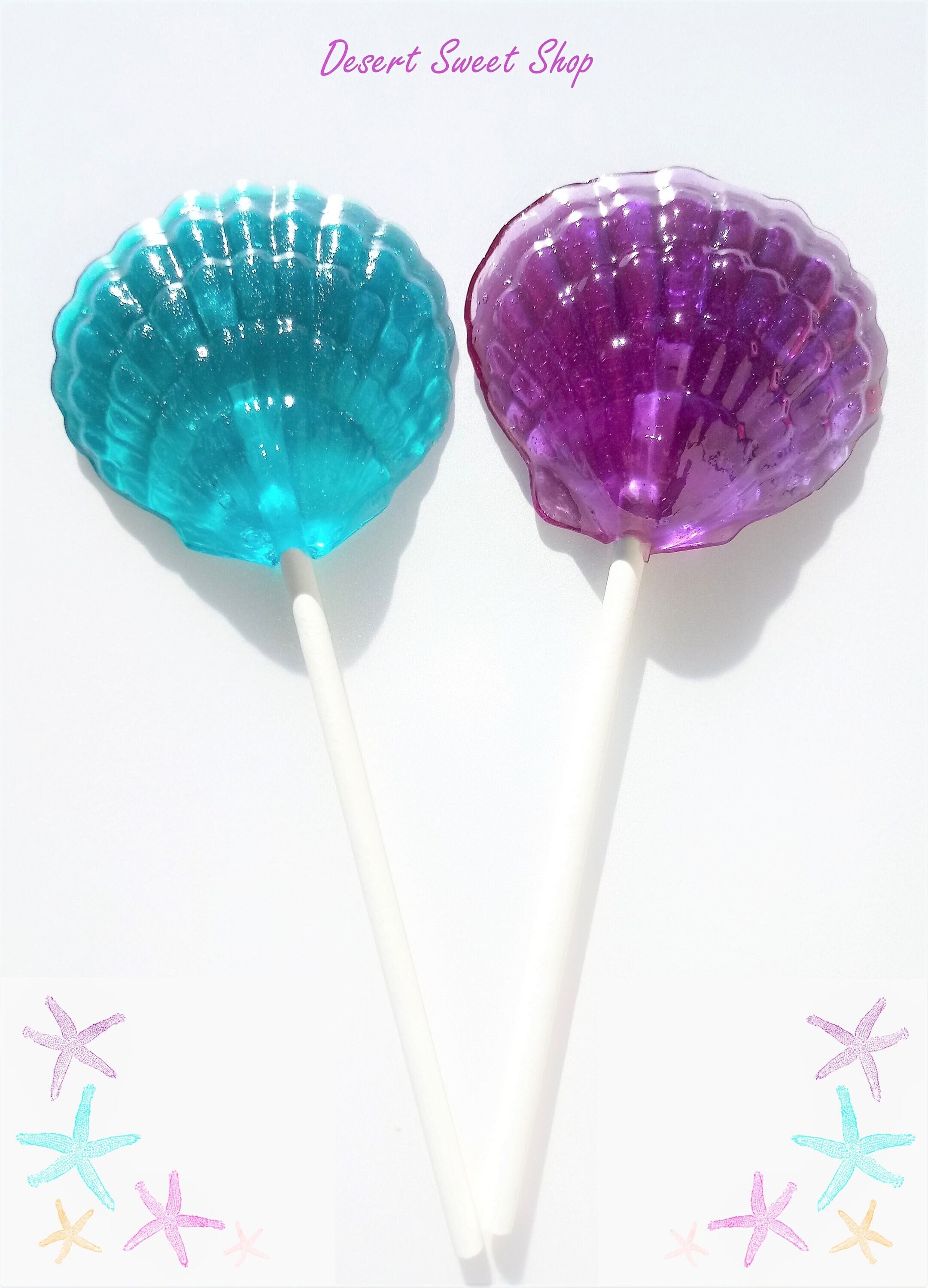 CLAMSHELL LOLLIPOPS, Clamshell Party Favors, Clam Shell, Mermaid ...