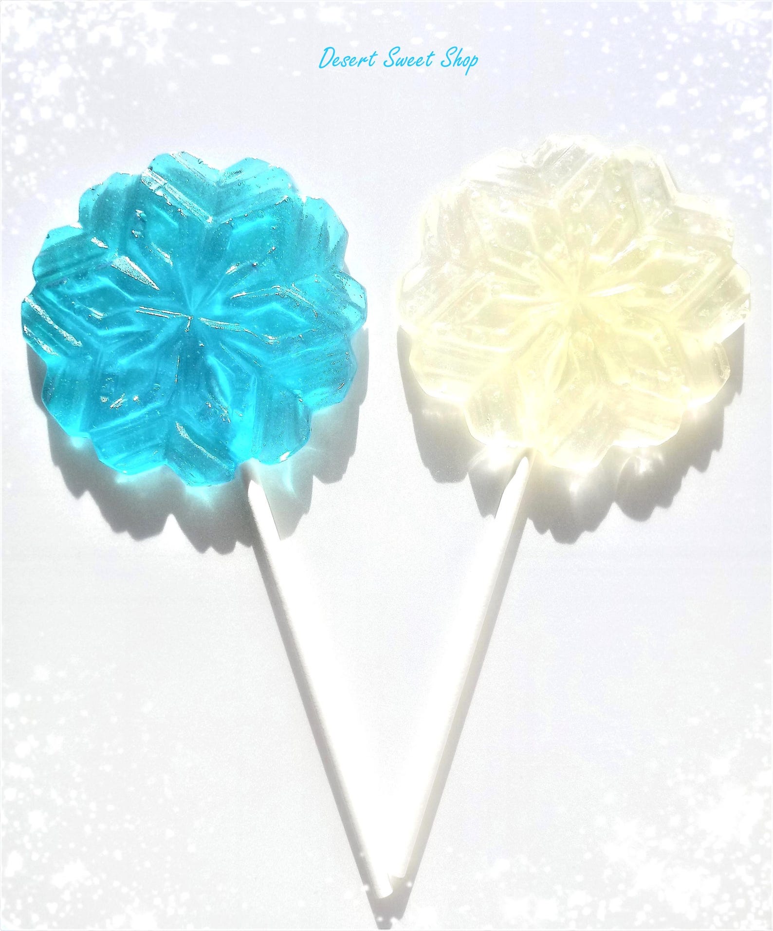 LARGE SNOWFLAKE LOLLIPOPS, Snowflake Party Favors, Frozen Inspired ...