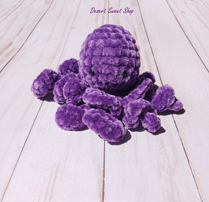 CROCHET BABY OCTOPUS, Pocket Octopus, Gifts for Kids, Soft Velvet ...