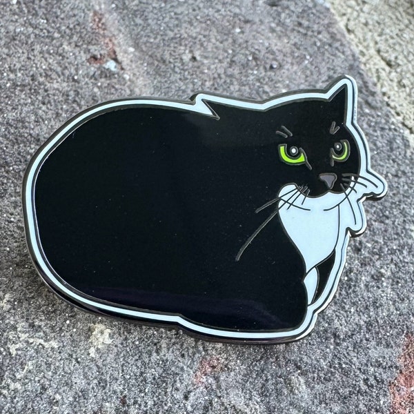 Tiktok Enamel Cat Pin - Etsy