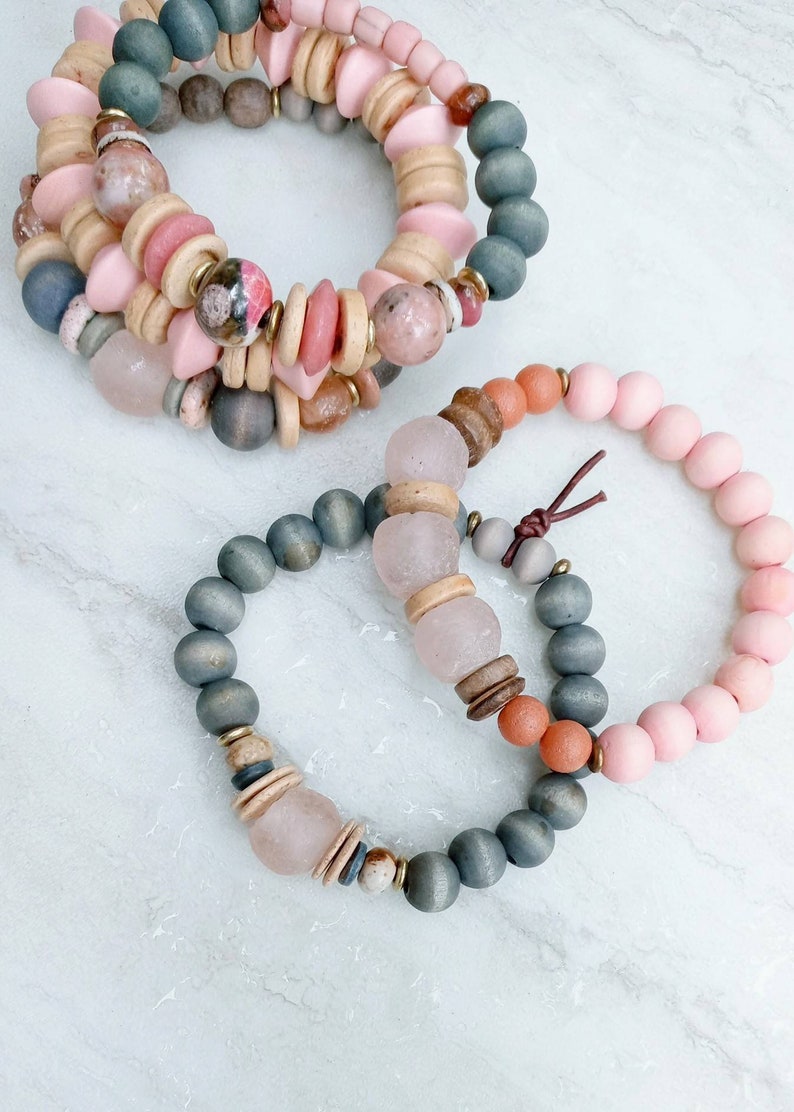 Desert Sunset Stack Bracelets BULK Bracelet Set of 5 for - Etsy