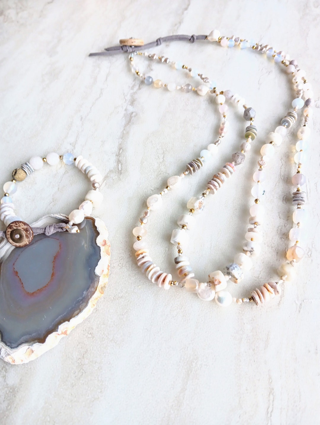 The World is Your Oyster Necklace and Bracelet Australian Opal, Oyster ...
