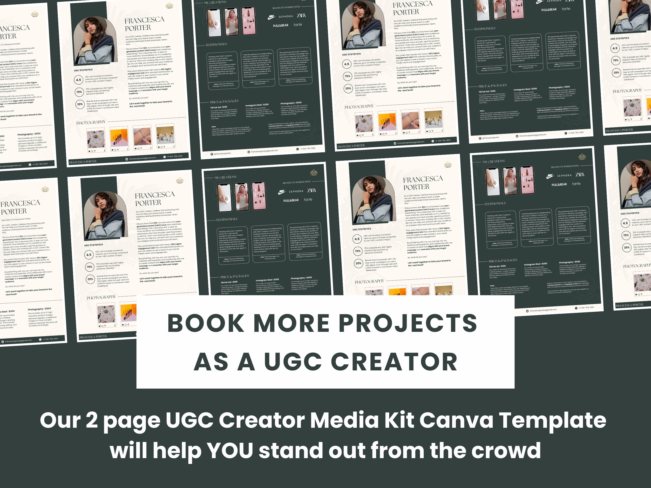 UGC Portfolio Media Kit | UGC Template | UGC Media Kit | Ugc Portfolio ...