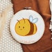 Cross Stitch Pattern Digital Download Cute Bee Leaf PDF File Modern ...