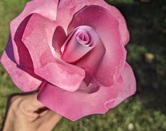 Everlasting Rose Diy Template - Etsy