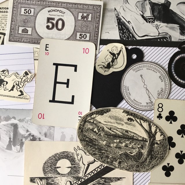 Black White & Cream Ephemera Monochrome Paper Pack | Etsy
