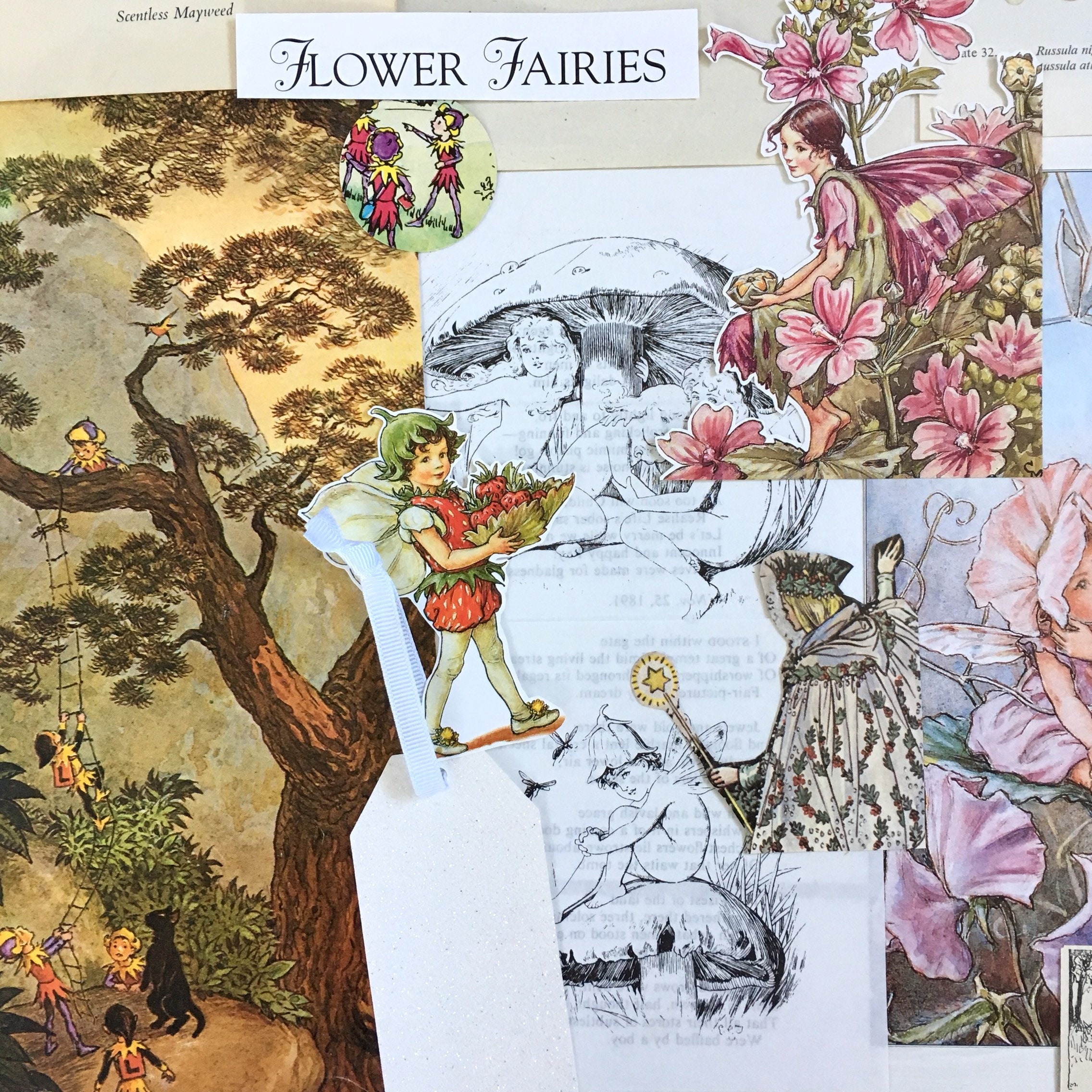Fairy Paper Pack | Vintage Ephemera | Fairy & Pixie Collage ...