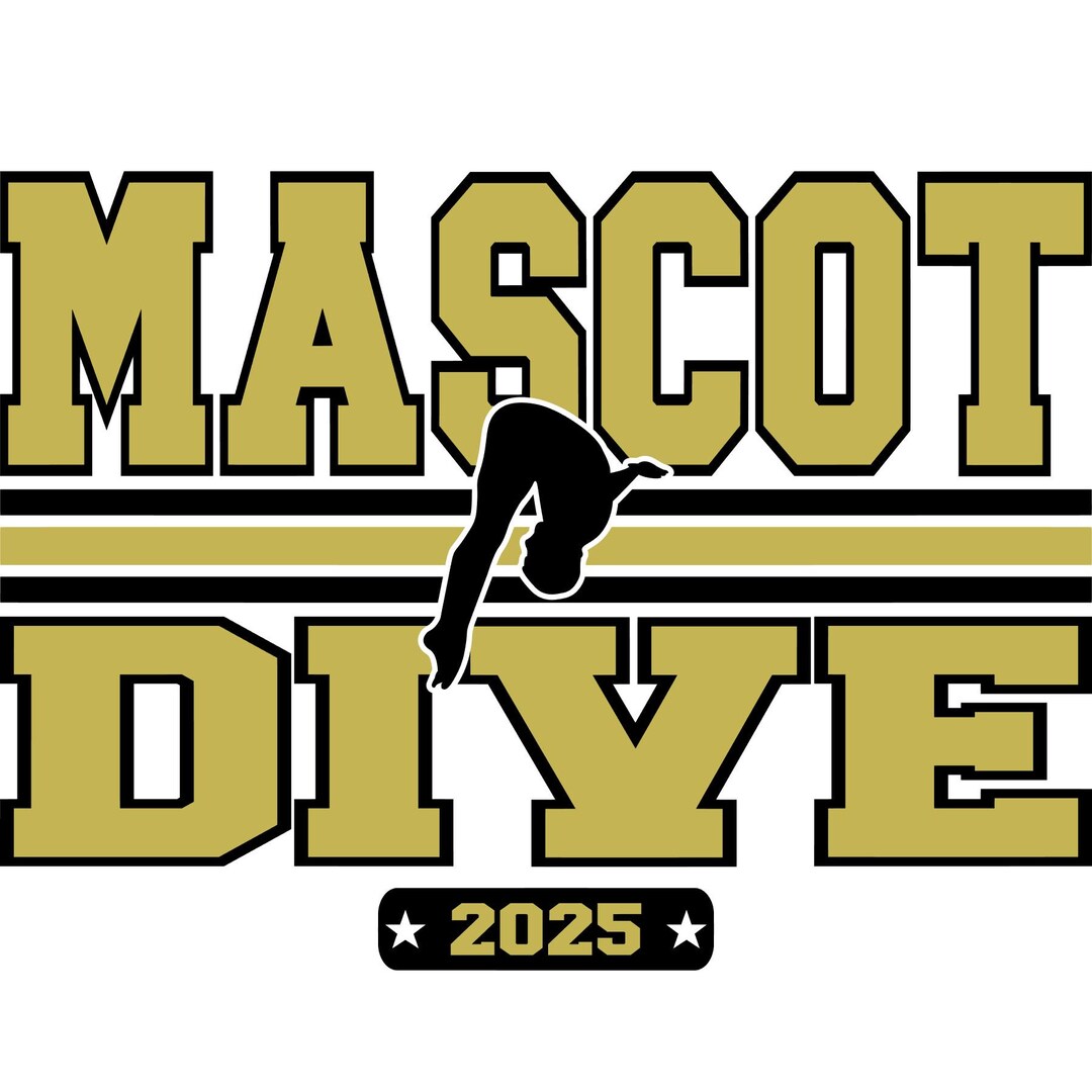 Customizable Mascot Dive PNG, School Spirit Design (digital Download ...