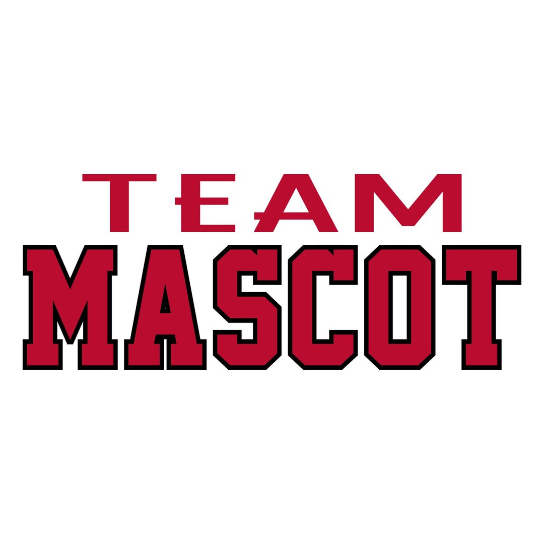 Custom Team Name and Mascot PNG Digital Download, Team Spirit Wear - Etsy