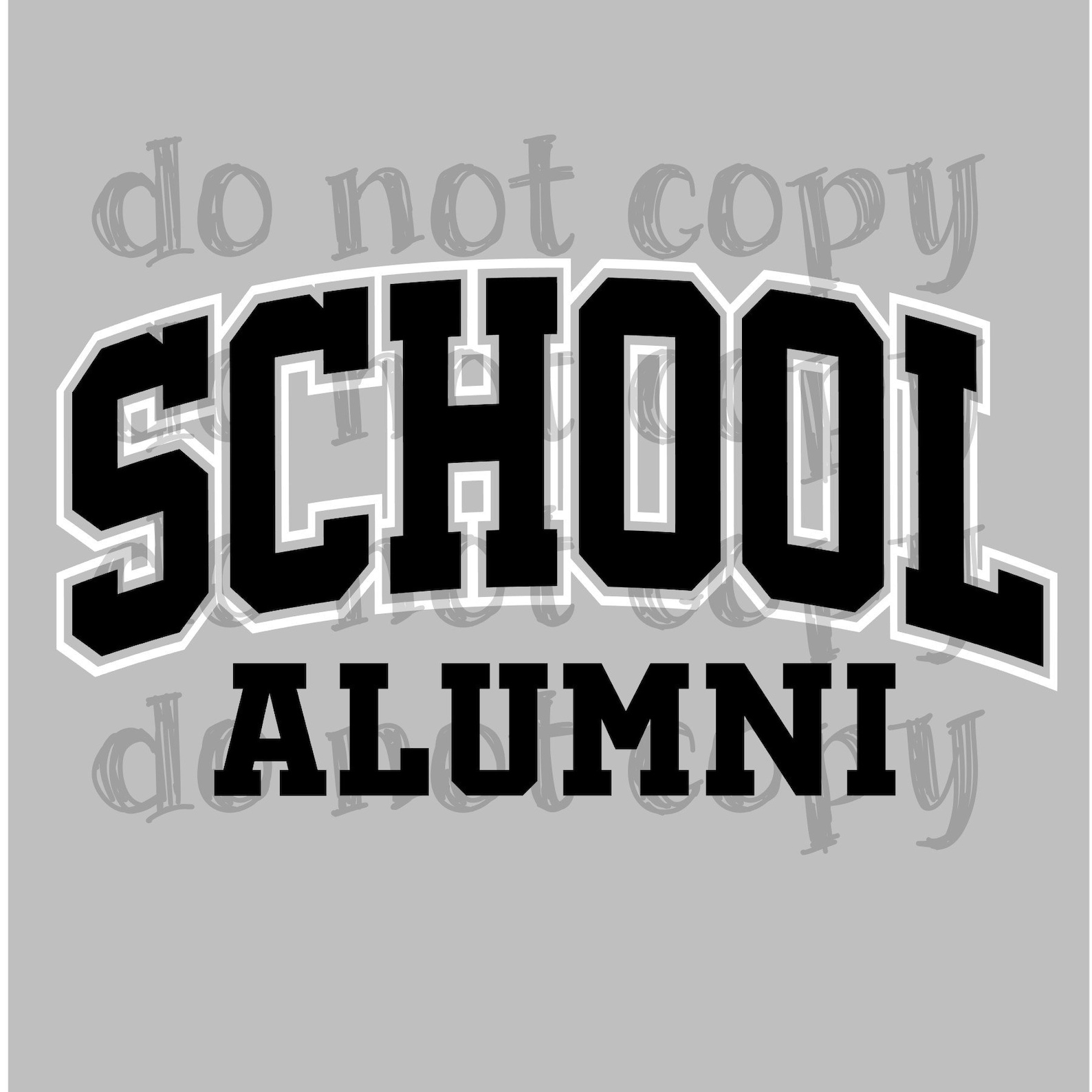 Custom School Alumni PNG, Spirit Wear Design (digital Download) - Etsy