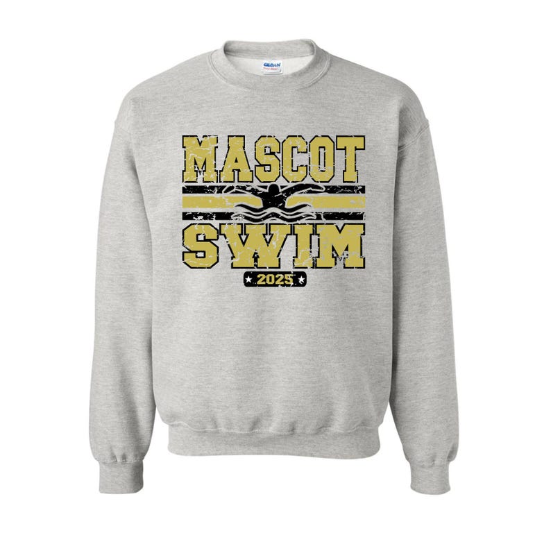 Custom Mascot Name, Swim, Digital Download, PNG, Custom Spirit Wear ...