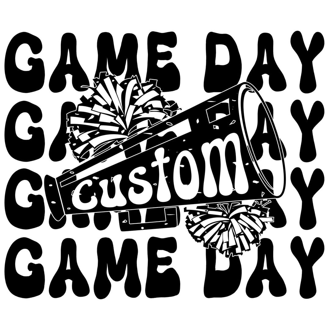 Customizable Game Day Cheer PNG, School Spirit Design (digital Download ...