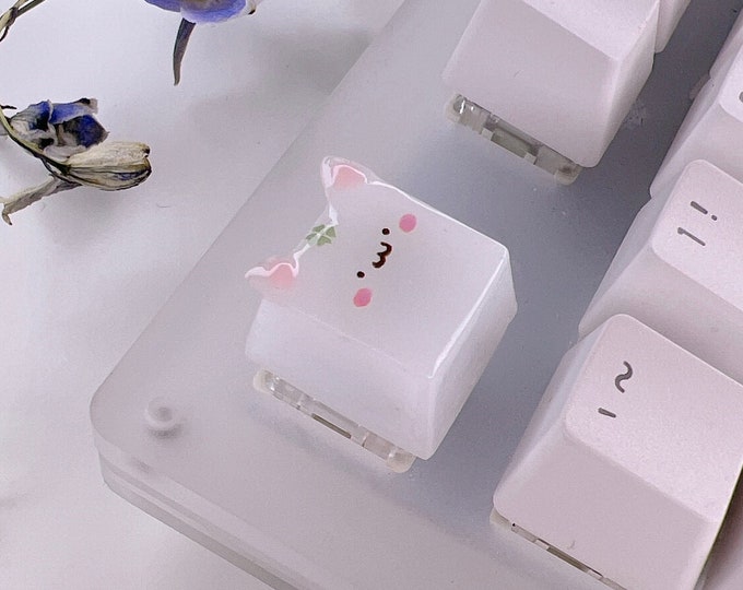 Handmade Matching Cat Keycaps | Artisan Kitty Keyboard Decor - Etsy Canada