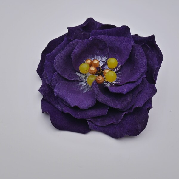 Purple Brooch - Etsy